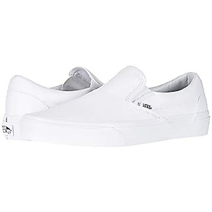 Vans Unisex Adults Classic Slip On Trainers True White, 9 Women/7.5 Men
