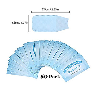 Mint-flavored oral finger wipes teeth whitening wipes oral cleaning wipe (100 Pcs)