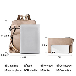 CLUCI Backpack Purse for Women+Crossbody Purses for Women