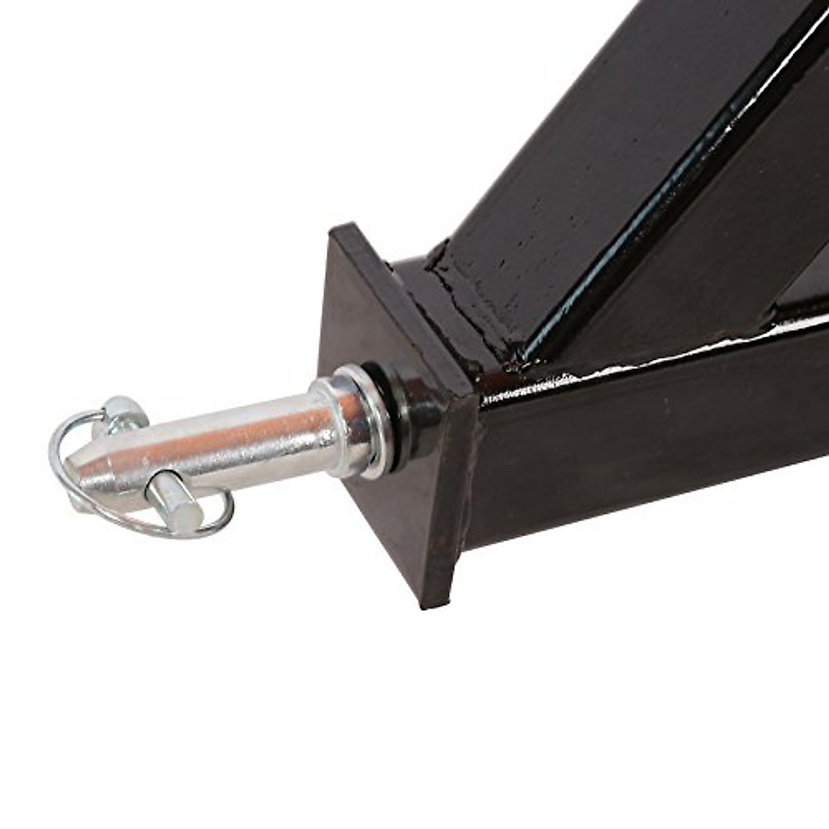 Heavy Duty 3 Point 2" Receiver Trailer Hitch Category 1Tractor Tow Drawbar Pull Stabilizer for BX Kubota John Deere LM25H WLM Tractor NorTrac Kioti Yanmar Cat