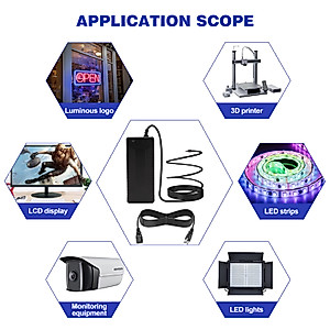 24V Power Supply, 24V10A 240W Led Lights Power Adapter, 120V AC to 24V DC Converter LED Transformers 24 Volt 10amp