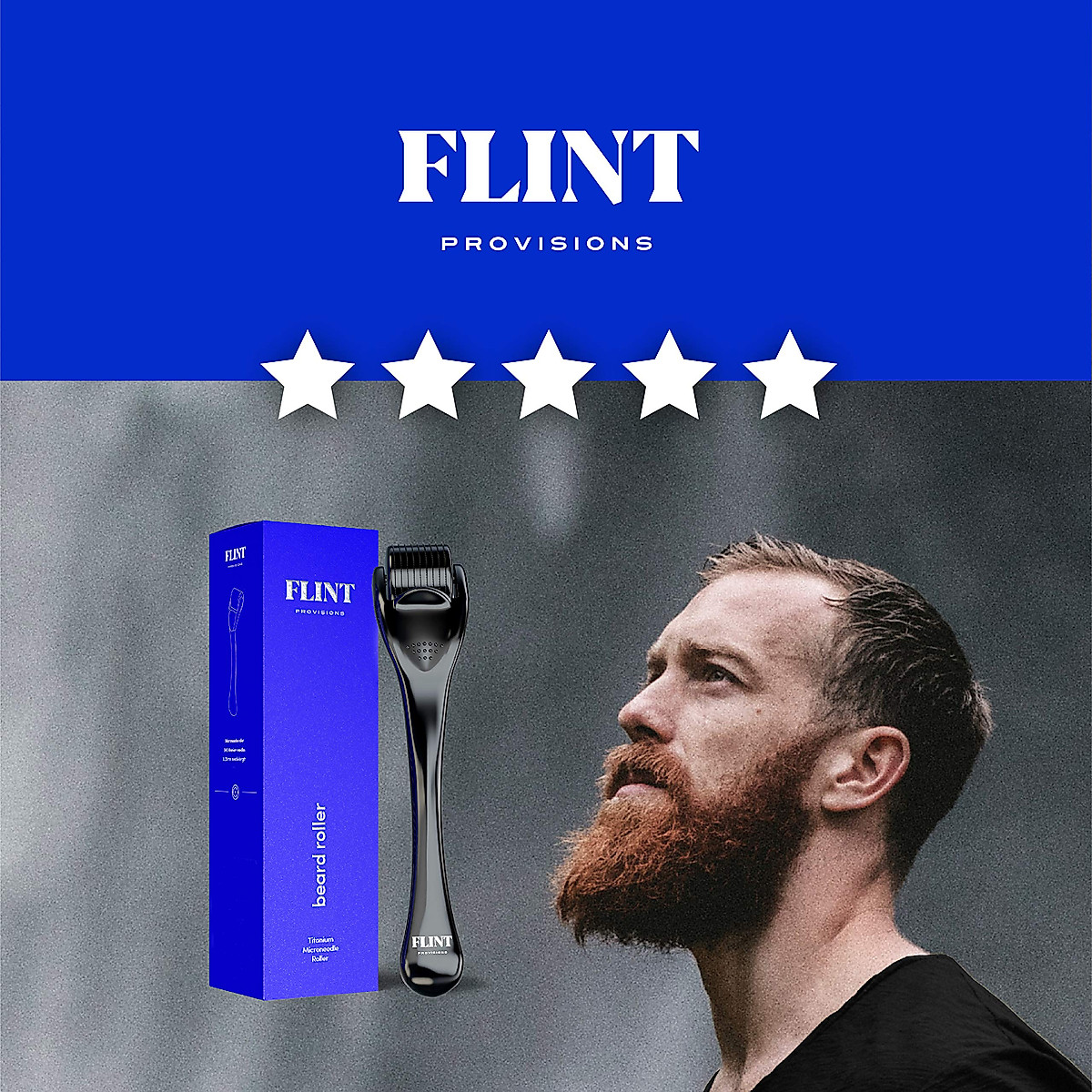 Beard Roller - 540 Titanium Micro Needle 0.25mm - Beard Grooming & Beard Club