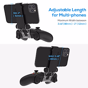 MENEEA Clip Mount for X-Series S/X, for Xbox One/S/X, Controller Phone Foldable Clamp Holder Cellphone Stand with Adjustable Bracket for X-Series S/X, for Xbox One/S/X Controller