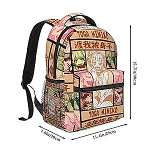 My Comics Hero Cartoon Academia Himiko Toga Backpack, Polyester Anime Shoulders Backpacks, Casual Bag, Custom Day Pack