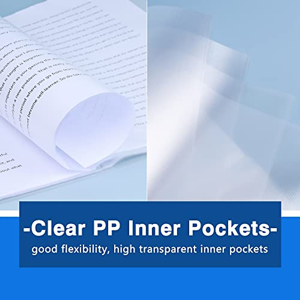 4 Pack A4 Presentation Book,Binder with Plastic Sleeves,30 Pockets Presentation Book with Sheet Protectors,Portfolio Folder Display Book for School,Office