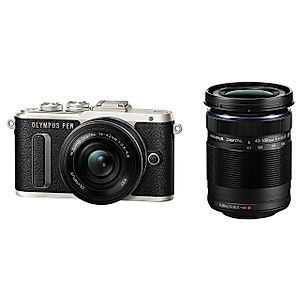OLYMPUS PEN E-PL8 EZ double zoom kit [black][International Version, No Warranty]