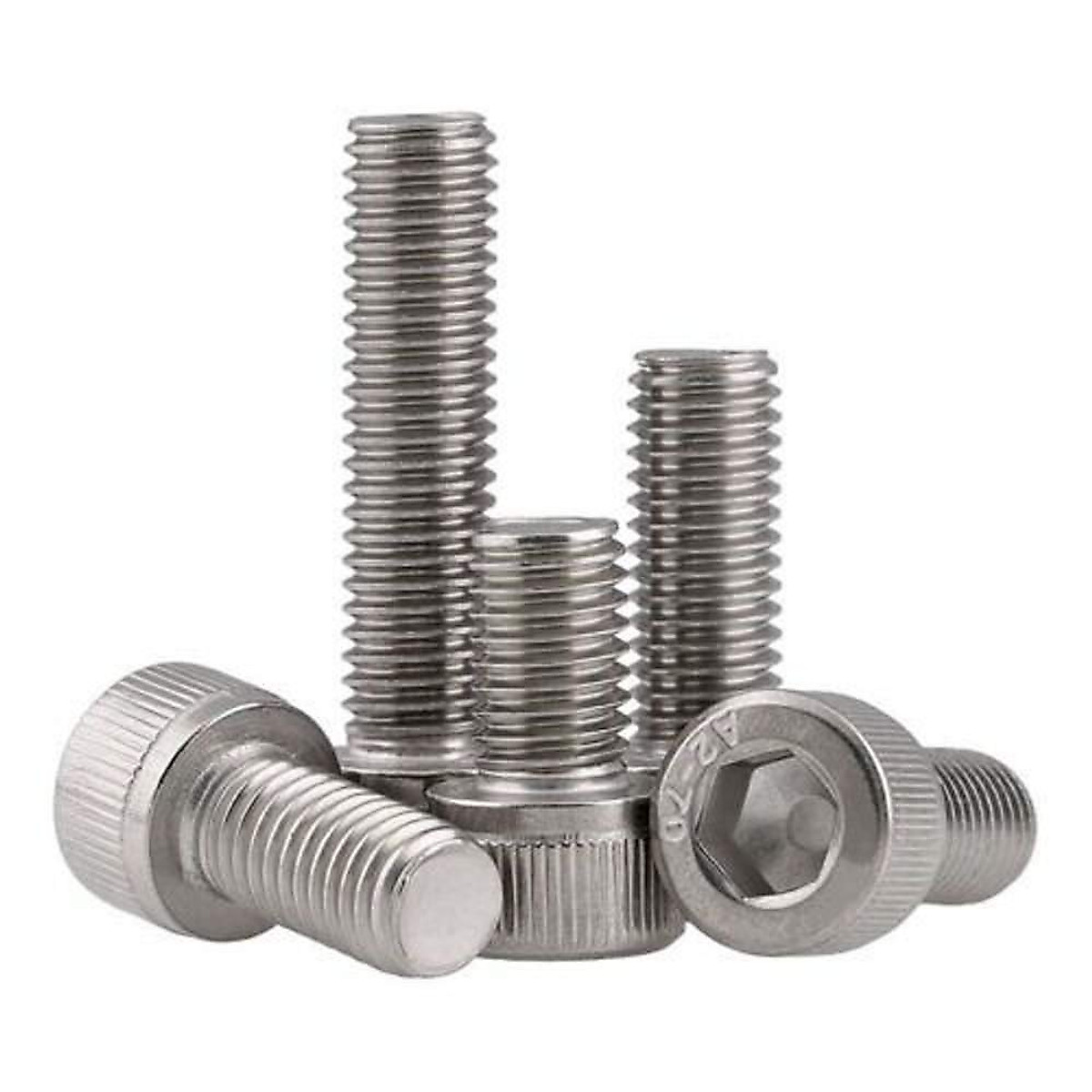 M8x12mm 2Pcs Socket Cap Screws Hex Head Allen Bolts DIN912 304 Stainless Steel (M8x12mm, 2Pcs)