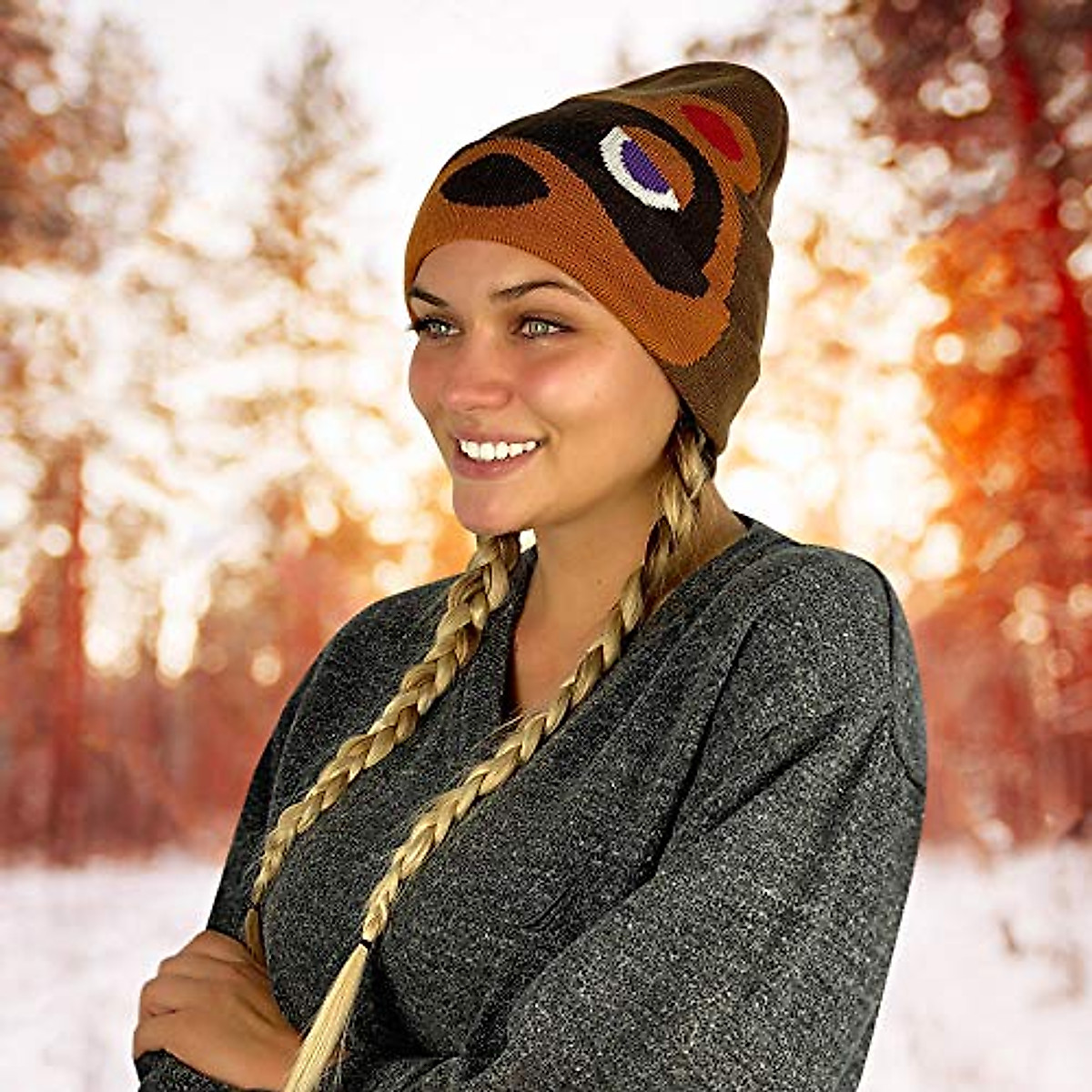 Controller Gear Authentic and Officially Licensed Animal Crossing: New Horizons - Celeste Floral Knit Beanie Foldover and Tom Nook Beanie [2 Pack] - Not Machine Specific