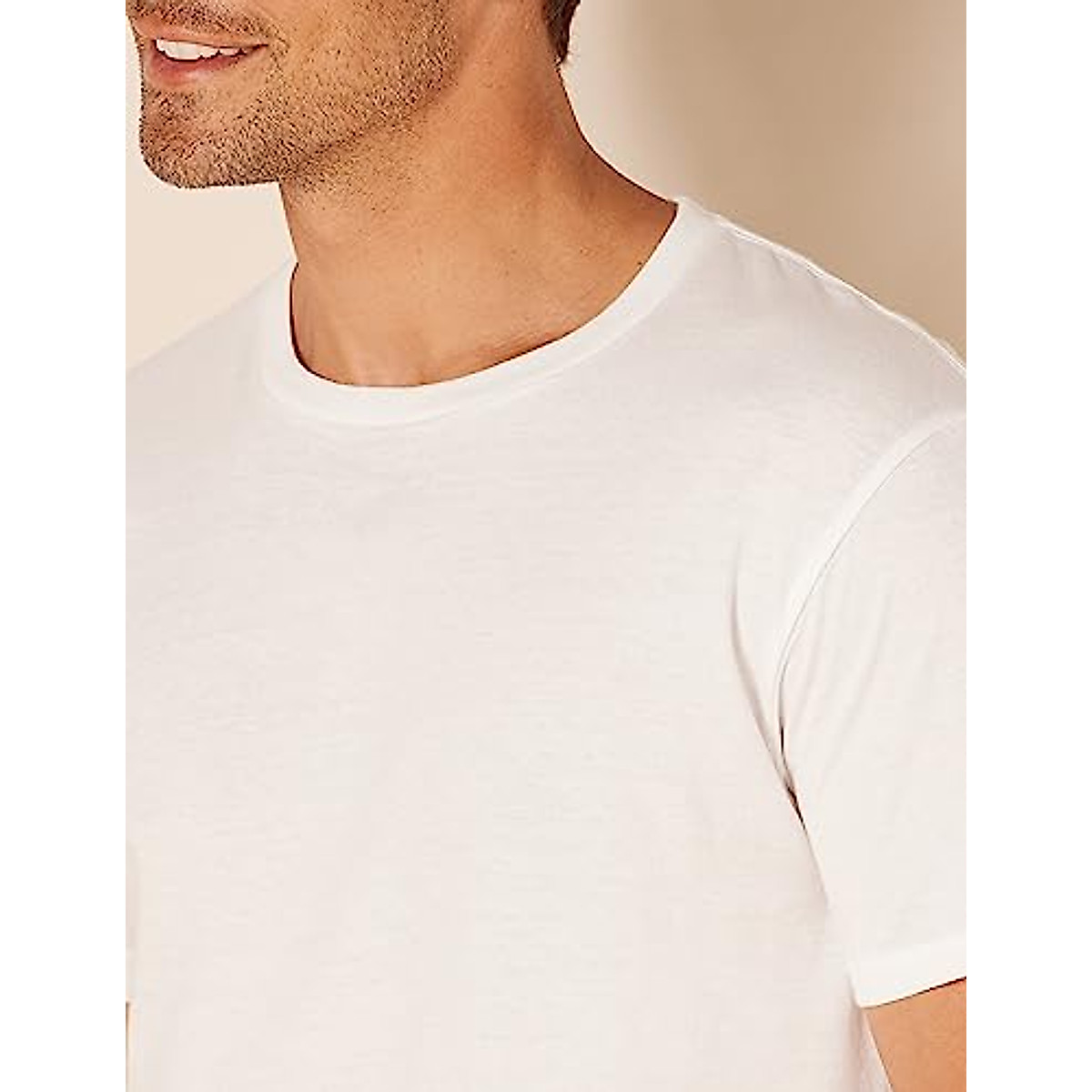 Amazon Essentials Men's Crewneck Undershirt, Pack of 6, White, X-Large