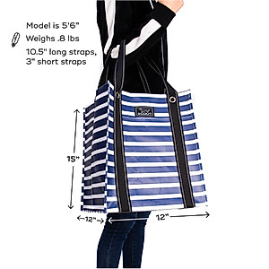 SCOUT Bagette Market Tote, Large Reusable Grocery Bag with Burst-Proof Bottom