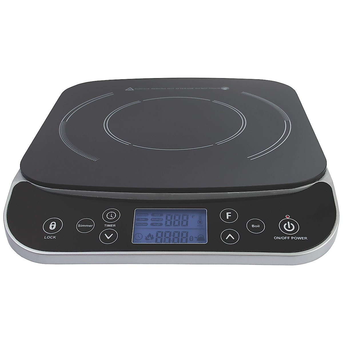 Max Burton #6450 Digital LCD 1800 Watt Induction Cooktop Counter Top Burner