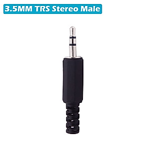 Fancasee (10 Pack 3.5mm Replacement Repair Plug Jack TRS Stereo Male Plug 1/8" 3.5mm Solder Type DIY Audio Cable Connector for Headphone Headset Earphone Cable Repair