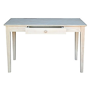 International Concepts Basic Desk with Drawer, Unfinished