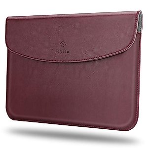 Fintie Sleeve Case for Microsoft Surface Go 4/3/2/1 (2023/2021/2020/2018) - Slim Fit Premium Vegan Leather Cover with Stylus Loop, Compatible w/Keyboard,Burgundy