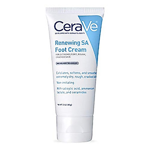 CeraVe Foot Cream with Salicylic Acid | 3 oz | Foot Cream for Dry Cracked' | Fragrance Free