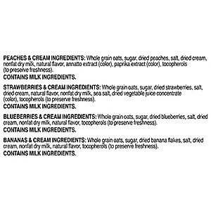 Quaker Instant Oatmeal Fruit & Cream Variety Pack,44 Count (Pack of 1)