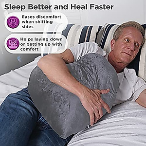 Zomaple Heart Pillow for After Heart Surgery - Open Heart Surgery Recovery Pillow - Cardiac Cough Pillow Recovery Gift for Mastectomy, Hysterectomy and Abdominal Surgery - Gel Pack (Included Items)