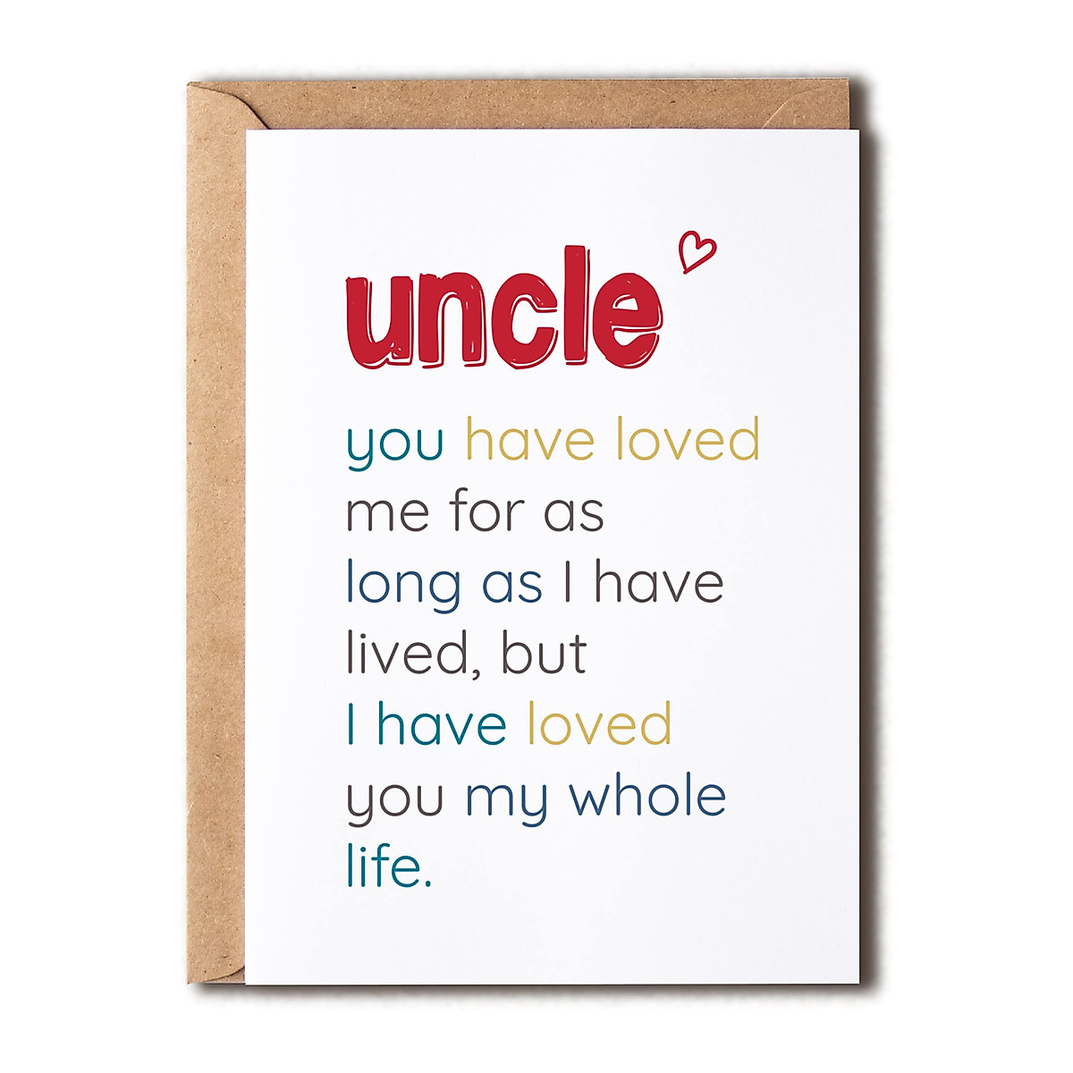 Uncle You Have Loved - Special Uncle's Day Card - Birthday Card For Uncle - Sentimental Card For Uncle - Meaningful Card For Uncle…