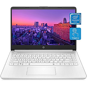 HP Stream 14inch HD Touchscreen Display, Intel Celeron N4020 Dual-Core, 4GB DDR4 Memory,192GB Storage(64GB eMMC+128GB Card),Bluetooth,1-Year Microsoft 365,Win10,Snow White,TGCD Bundle