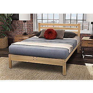 KD Frames Lexington Platform Bed, Queen, Unfinished
