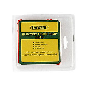 Farmily Jumper Leads Wire for Portable Electric Fence Red Color
