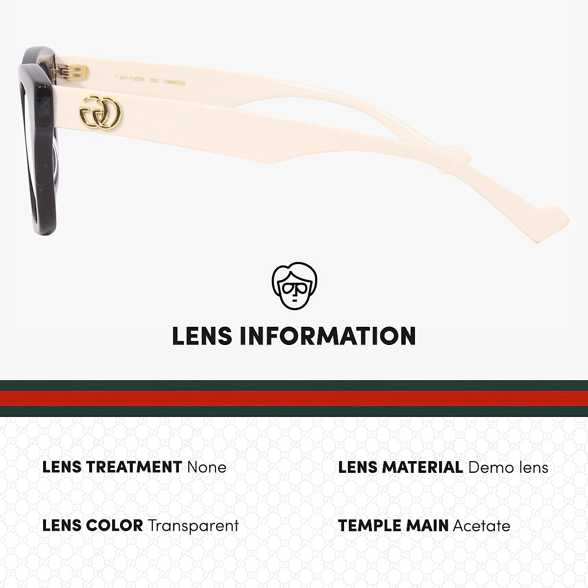 Gucci GG0999O Designer Fashion Eyeglasses Stylish Running Logo Cat Eye Frame Eyewear with Luxury eSHADES Kit - Embrace Sophistication and Elegance