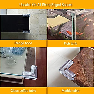 Clear Corner Guards(12 Pack),Table Corner Protectors,Clear Edge Bumpers,High Resistant Adhesive Gel,Corner Protector for Baby,Kids,Furniture,Cabinet,Glass,Coffee Table,ect.