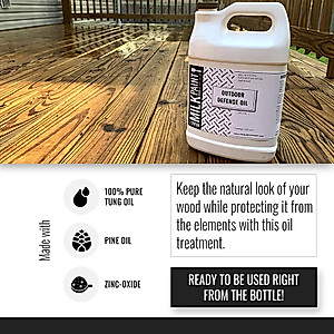 Real Milk Paint, Wood Finish for Outdoor Furniture 32 oz Outdoor Defense Oil, Sealer, Protector with Tung Oil for Finishing Fence, Deck, Cedar Garden Bed