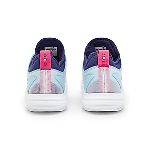 Diadora Women's Speed Blushield Fly 4+ All Ground Tennis Shoe (White/Blueprint/Pink Yarrow, 7.0)