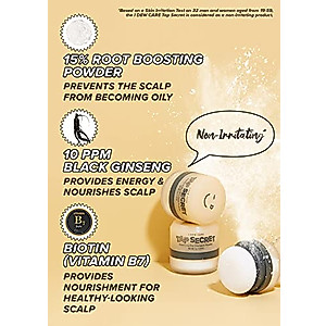 I Dew Care Dry Shampoo - Tap Secret | Gifts, Non-aerosol, Benzene-free, Mattifying Root Boosting Powder, Fuller Looking Hair, No White Cast, Formulated without Gluten, 0.27 Oz