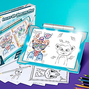 Crayola Light Up Tracing Pad - Teal, Kids Light Board For Tracing & Sketching, Easter Toys for Kids, Easter Gifts, 6+ [Amazon Exclusive]