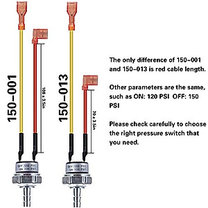 Air Pressure Switch 150 PSI Pressure Switch 120 PSI Pressure Switch Air Compressor Pressure Switch 150PSI Pressure Switch Pressure Controller 120PSI Pressure Switch 120V AC Pressure Switch