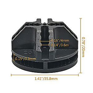 Alamic Wire Cube Connectors Plastic Connectors Wire Grid Cube Storage Organizer Connector for Wire Cube Storage Unit Cube Storage Modular Closet - Black - 24 Pack