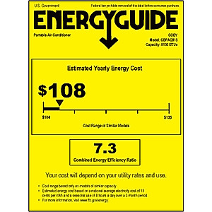 Coby CBPAC815 3-in-1 AC Unit, Dehumidifier & Fan, 12,000 portable-air-conditioners, 12000 BTU, White