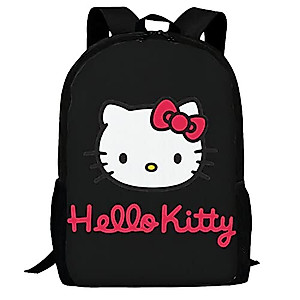 Hipeya Pink Backpack For Teens, Cute Anime Large Capacity Daypack Casual Travel Bag Youth With Storage, One Size