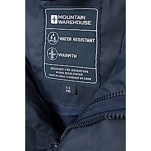Mountain Warehouse Fell Kids 3 in 1 Jacket - Packaway Hood, Triclimate Coat Navy 11-12 Years
