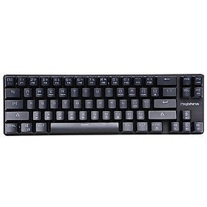 Qisan Gaming Keyboard Mechanical Keyboard Black Switch Backlight Keyboard 68-Keys Mini Design (60%) Black Magicforce