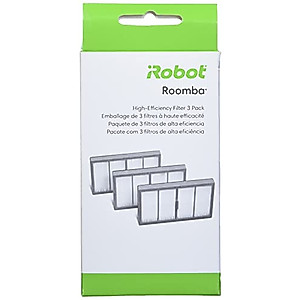 iRobot Authentic Replacement Parts- Roomba s Series High-Efficiency Filter, (3-Pack), White
