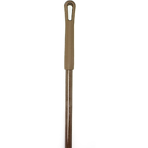 SPARTA 41083EC01 Plastic Color Coded Broom, Unflagged Bristles, Long Broom With Angled Head For Small Debris Cleaning, 56 Inches, Brown