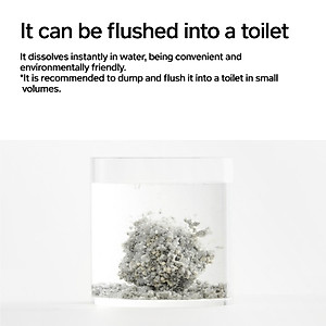 pidan Mixed Cat Litter Tofu with Activated Carbon Bentonite Flushable Odor Free Absorbent and Fast Drying Selected Quality Pea Dregs Solubility in Water Vacuum Package (6L-5.3lb/Bag, 1bag)