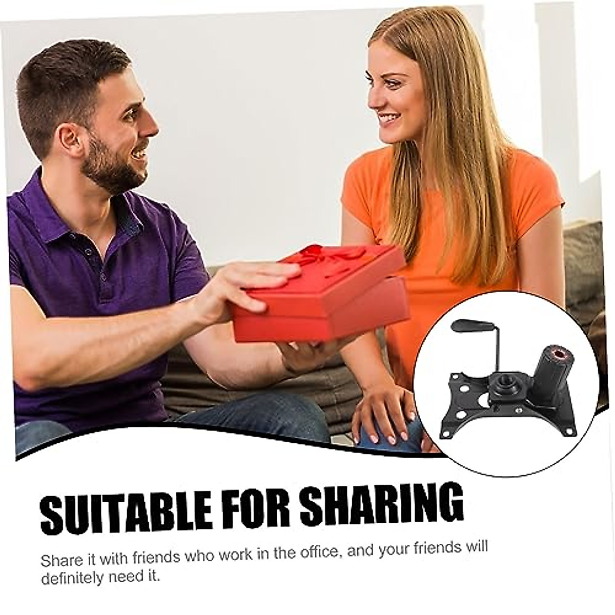 LIGHTAOTAO Game Chair Base Chair Swivel Plate Desk Chair Base Replacement Practical Chair Swivel Base Chair tilt Control Plate Professional Chair Swivel Base Office Chair Chassis Iron