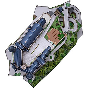 Germany Architecture Building Model Kits Burg Hohenzollern Castle Building 13.8"*7.9‘"*7.5" DIY 3D Paper Puzzles for Adults and Teens Model Building