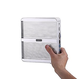 HUNSN Fanless Mini PC, Desktop Computer, HTPC, Kodi Box, Windows 11 or Linux Ubuntu, I5 8250U 8260U 8259U 8265U 8269U 8350U, BM07, VGA, HDMI, 4 x USB3.0, 4 x USB2.0, LAN, 8G RAM, 128G SSD