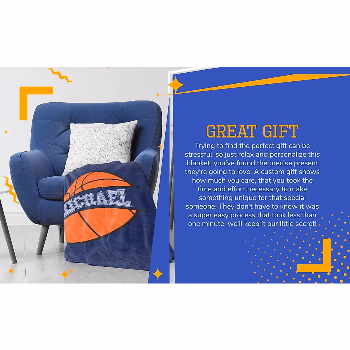 Personalized Custom Basketball Fleece and Sherpa Throw Blanket for Kids Youth Basket Ball Indoor Outdoor Blankets Boys Girls Toddler Mini Hoop Fans Toys Apparel