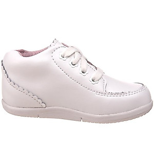 Stride Rite Baby Girls SRT Emilia First Walker Shoe, White, 3 infant