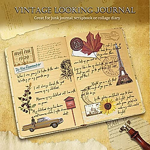 Billtigif Vintage Journal Notebook, Cute Diary Travelers Journals Sketchbooks, Journals for Women Men to Write in, Gift for Girls Boys, 5.5 x 8.5 inch (Yellow and Pink Flowers)