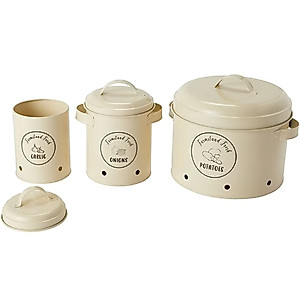 Farmhouse Produce Canisters Set - Airtight Kitchen Storage Solution
