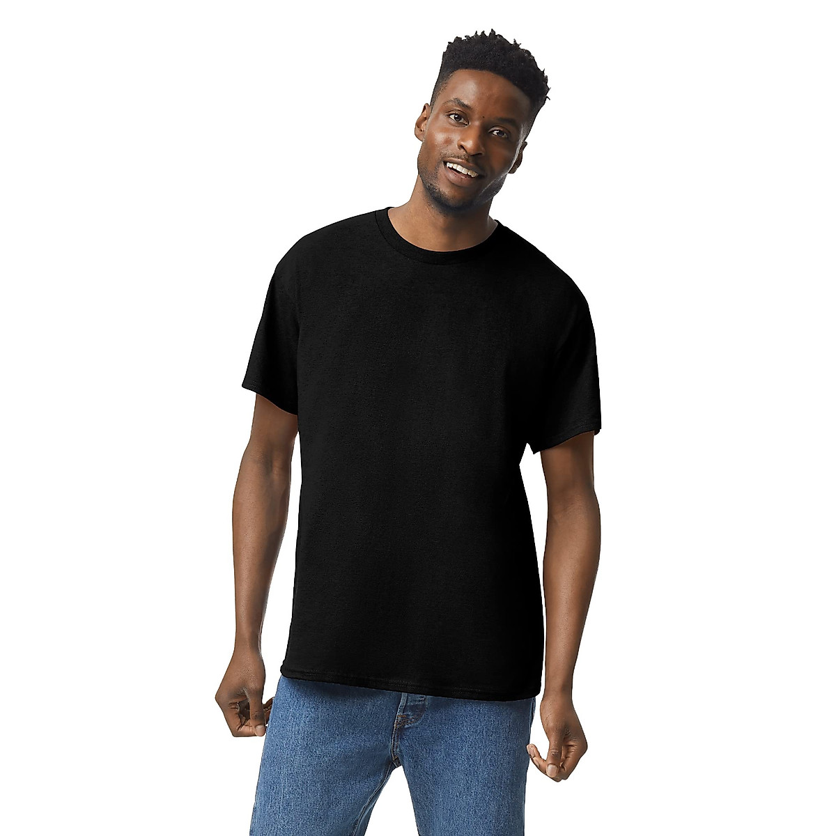 Gildan Heavy Cotton T-Shirt G5000, Black (10-Pack), Medium