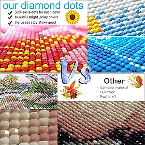 DAICHEL Fall Gnome Diamond Art Painting Kit for Adults - Round 5D Full Drill