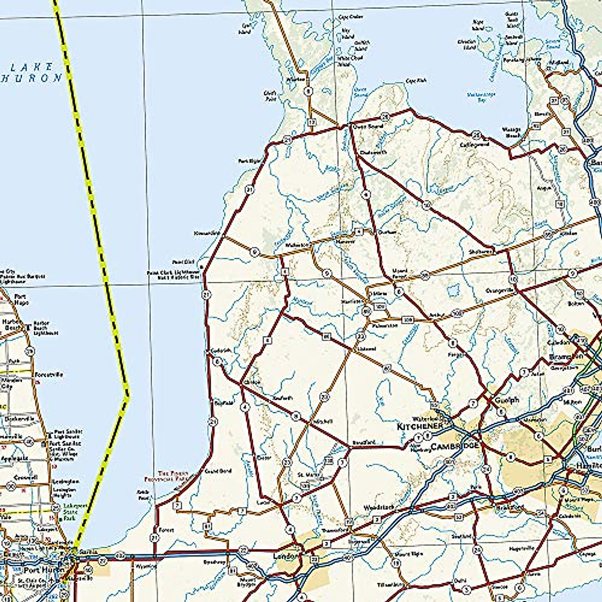 United States, Great Lakes Map (National Geographic Adventure Map, 3124)